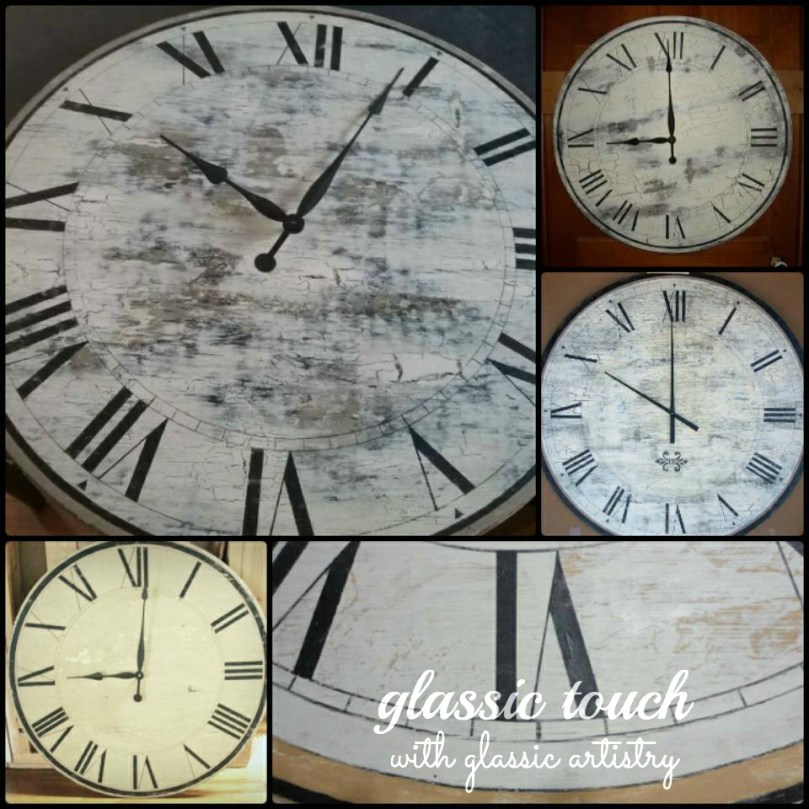 Hand Painted Vintage Style Clock DIY – glassic touch