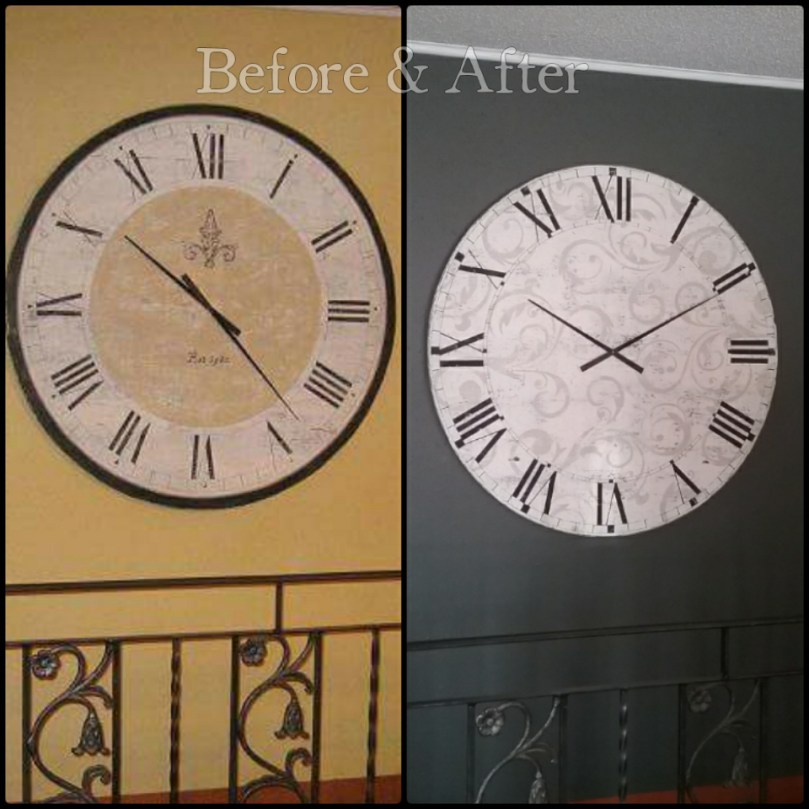 Hand Painted Vintage Style Clock DIY – glassic touch