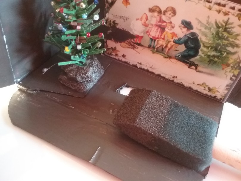 Miniature Log Cabin Christmas Tree Ornament DIY – glassic touch