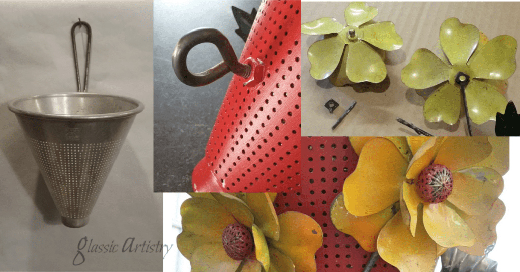 Repurposed Strainers Planters Fun DIY – glassic touch